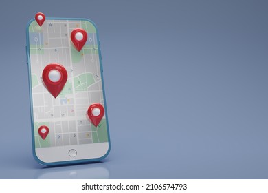 Gps Red Pin Checking Map On Stock Illustration 2106574793 | Shutterstock