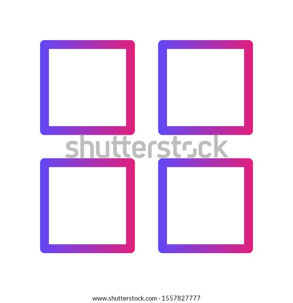 Gradient Apps Icon White Background Stock Illustration 1557827777 ...