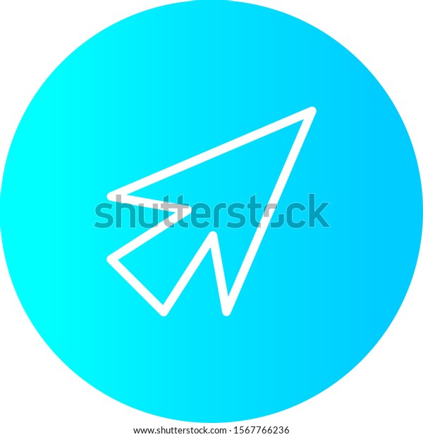 Gradient Circle Cursor Icon White Background Stock Illustration ...