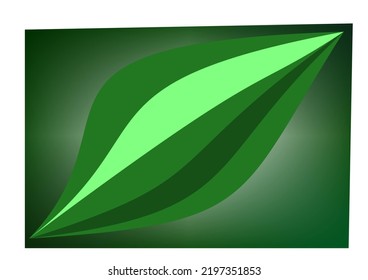 Gradient Leaf Green Background Cover Wallpaper Stock Illustration ...