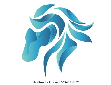 Gradient Overlapping Style Logo Concept Stock Illustration 1496463872 ...