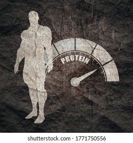 Gradient Scale Protein Level Measuring Device Stock Illustration ...