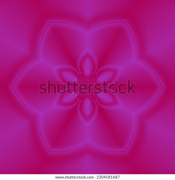 Gradient Shape Flower Aesthetic Pentagon Pink Stock Illustration ...