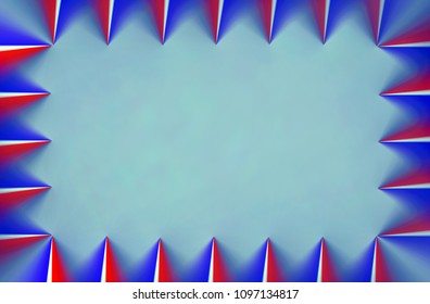 Gradient Triangle Border Red White Blue Stock Illustration 1097134817 ...