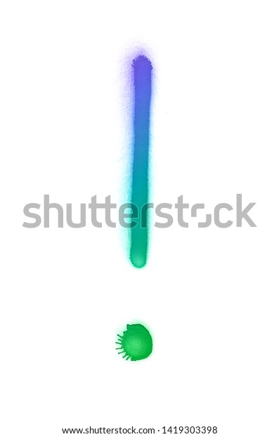 Graffiti Exclamation Mark Sign Sprayed On Stock Illustration 1419303398 ...