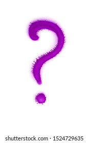 Graffiti Question Mark Sign Sprayed On Stok İllüstrasyon 1524729635 ...