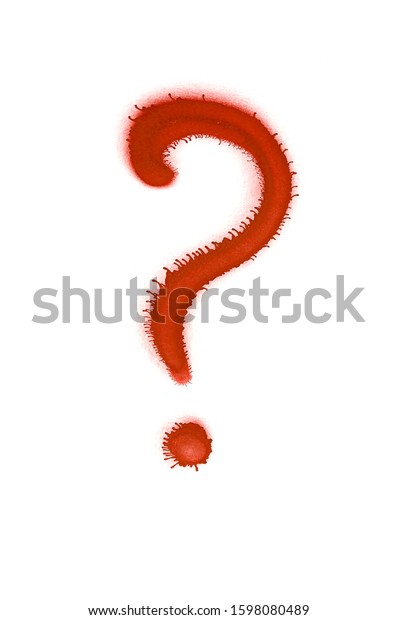 Graffiti Question Mark Sign Sprayed On Stock Illustration 1598080489 ...
