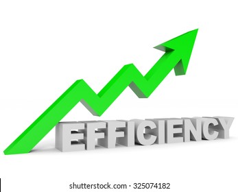 Graph Efficiency Arrow 3d Illustration Stock Illustration 325074182