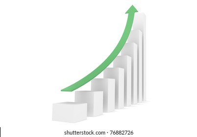 Graph Graph Green Arrow Stock Illustration 76882726 | Shutterstock