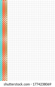 Graph Paper Block Note Template Dot Stock Illustration 1774238069 ...