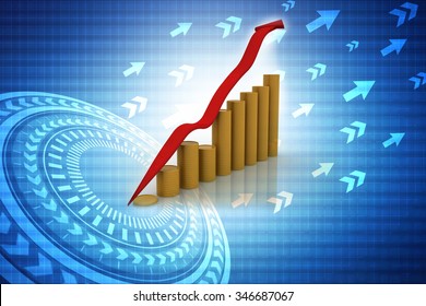 Graph Rising Stock Illustration 346687067 | Shutterstock