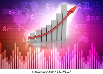 Graph Rising Stock Illustration 351491117 | Shutterstock