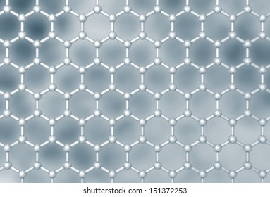 Graphene Molecular Layer Structure Schematic Model Stock Illustration ...