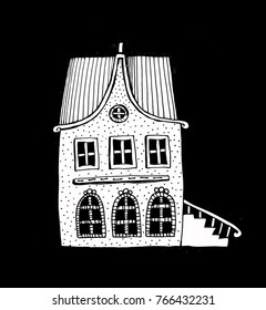 Graphics House Window Stock Illustration 766432231 | Shutterstock