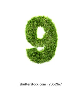 Grass Number Eight Green Number 8 Stock Vector (Royalty Free) 693261808