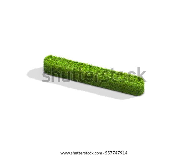 Grass Slash Punctuation Mark Isometric Angle Stock Illustration 557747914