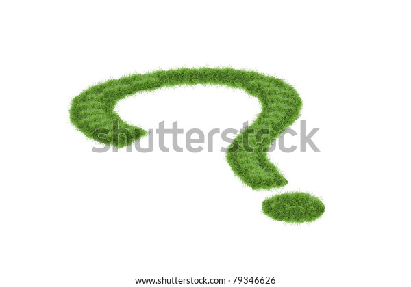 Grass Symbol Question Mark Isolated On Stock Illustration 79346626 ...