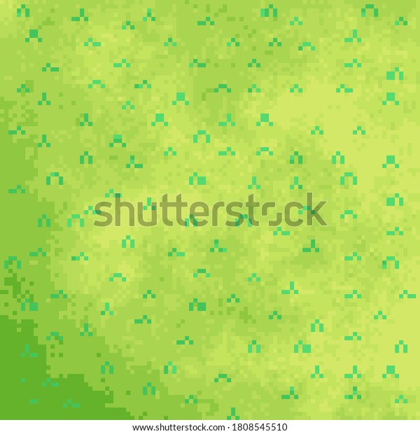 Grass Texture Background Pixel Art Cartoon Stock Illustration ...