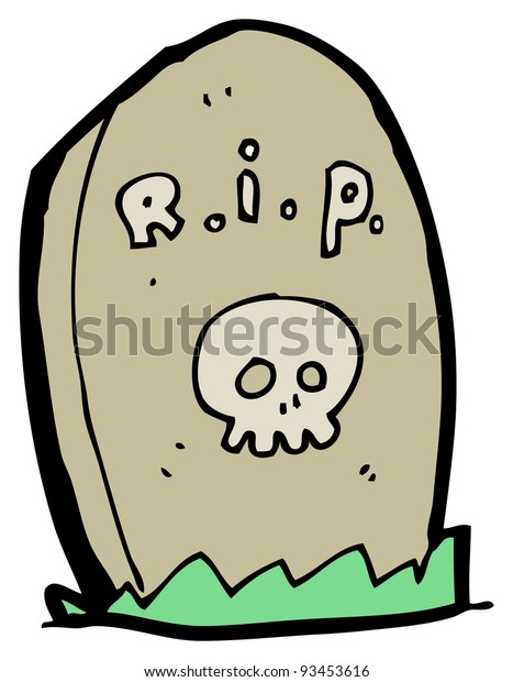 Grave Cartoon Stock Illustration 93453616