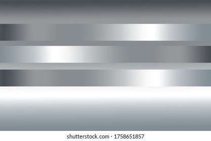 Gray Background Gradient Metallic Shine Stock Illustration 1758651857 ...