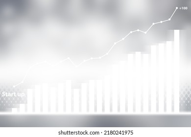 Gray Finance Graph Pattern White Line Stock Illustration 2180241975 ...