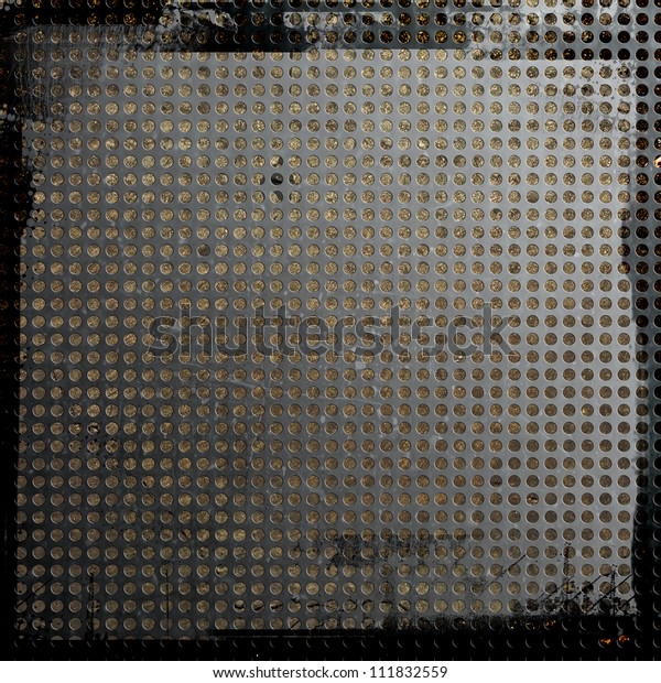 Gray Metal Texture Net Circle Texture Stock Illustration 111832559 ...