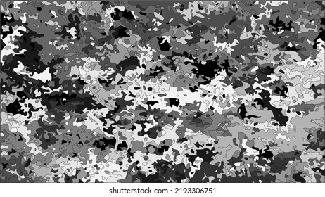 Grayscale Camouflage Texture Backdrop Stock Illustration 2193306751 ...