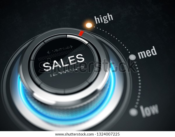 Great Sales Concept Sales Switch Button Stock Illustration 1324007225