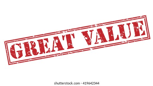 Great Value Stamp Stock Illustration 419642344 | Shutterstock