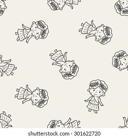 Greek Doodle Seamless Pattern Background Stock Illustration 301622720 ...
