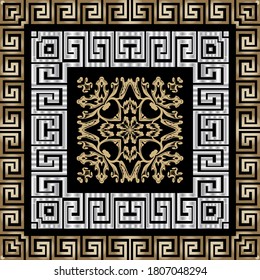 Greek Square Frames Seamless Pattern Ornamental: vetor stock (livre de ...