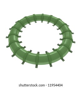 Green 3d Pipe Circle Stock Illustration 11954404 | Shutterstock
