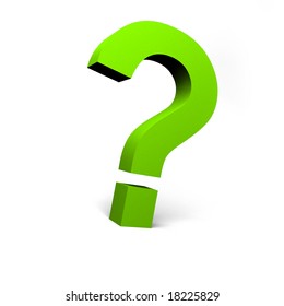 Green 3d Question Mark Stock Illustration 18225829 | Shutterstock