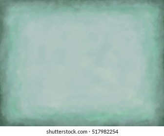 Green Abstract Brushed Cloud Background Frame Stock Illustration ...