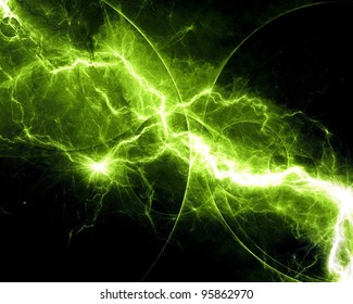 Green Abstract Lightning Stock Illustration 95862970 | Shutterstock