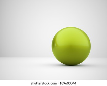 Green Abstract Sphere Concept Rendered Stock Illustration 189603344 ...