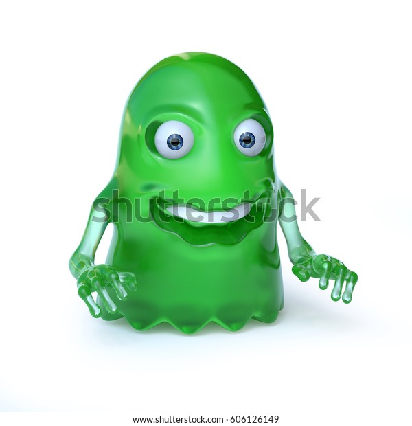 Green Alien Monster 3d Rendering Stock Illustration 606126149 ...