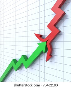 Green Arrow Graph Going Stock Illustration 73462180 | Shutterstock