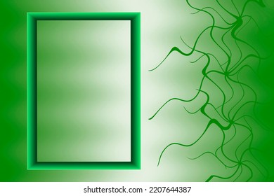 Green Background Frame Gradient Edges Wavy Stock Illustration ...