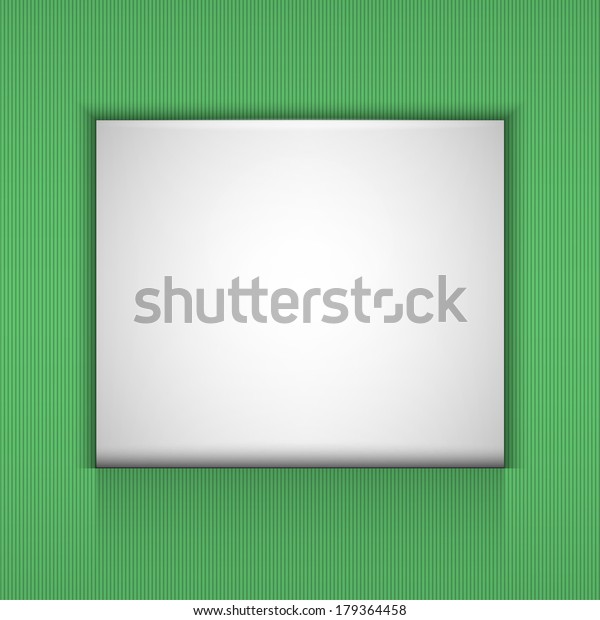 Green Background White Sheet Paper Stock Illustration 179364458 ...