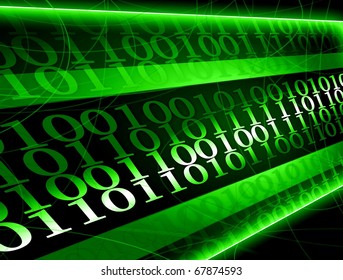 Green Binary Matrix Background Stock Illustration 67874593 | Shutterstock