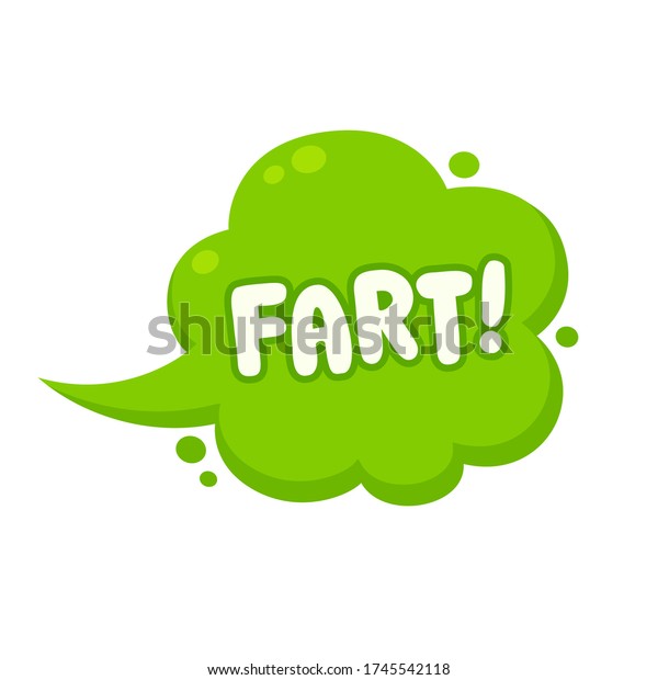 Green Cartoon Cloud Gas Comic Style Stock Illustration 1745542118 ...