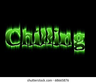 Green Chilling Text Stock Illustration 68665876 | Shutterstock