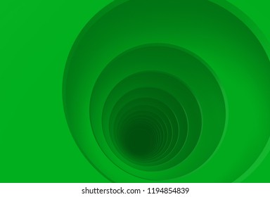 Green Circles Abstract Background3d Rendering Stock Illustration ...