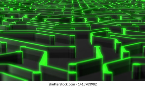 Green Cpu Motherboard Gpu Processor Circuit: ภาพประกอบสต็อก 1415983982 ...