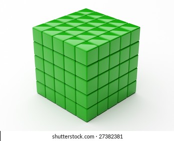 Small Cubes Makes Color Gradient Shape: vector de stock (libre de ...