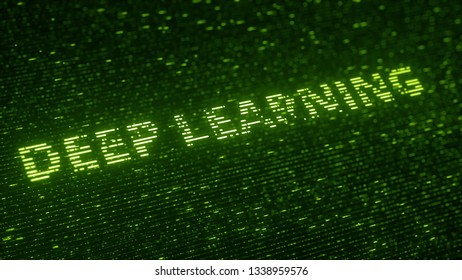Green Information Word Made Flying Luminescent Stock Illustration ...
