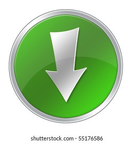Green Down Arrow Icon Stock Illustration 55176586 | Shutterstock