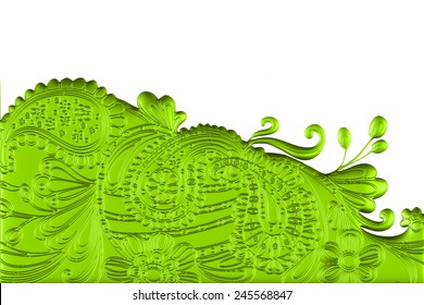 Green Elements Design On White Background Stock Illustration 245568847 ...