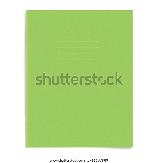 Green Empty Exercise Book Template Blank Stock Illustration 1711637989 ...